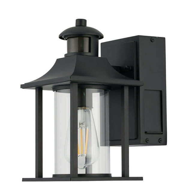 LED-OWL1 PORCH LIGHT 15WATT E26 BLACK MOTION SENSOR & DUSK TO DAWN ...