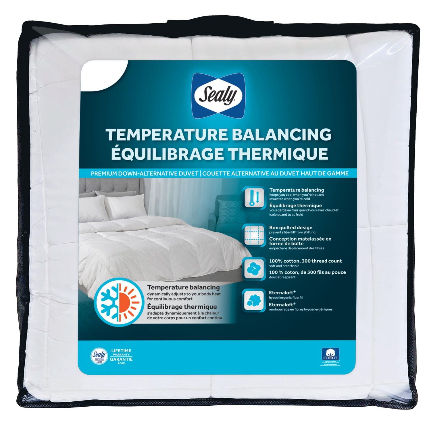 Sealy Temperature Balancing Down Alternative Duvet, Down Alternative ...