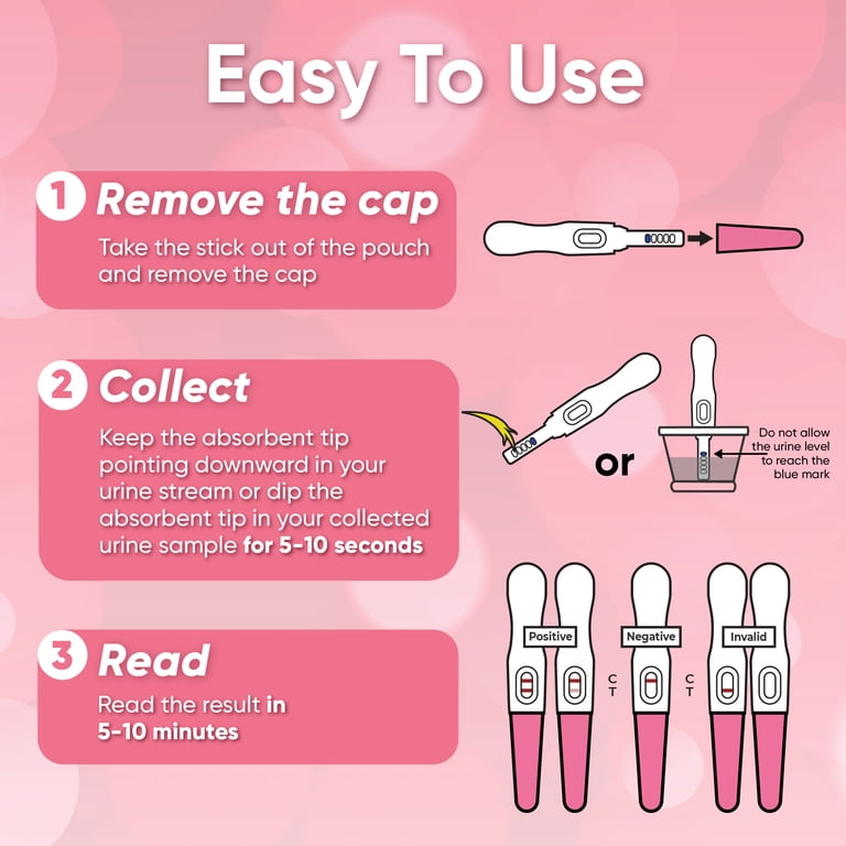 Pregnancy Test Strips Pregnancy Test Detection: 5 X Highly Sensitive 10 ...
