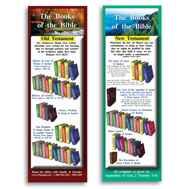 Books of the Bible Reference Cards - Pack of 25 - Walmart.com
