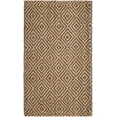 SAFAVIEH Natural Fiber Emory Geometric Jute Area Rug, Natural/Grey, 2 ...