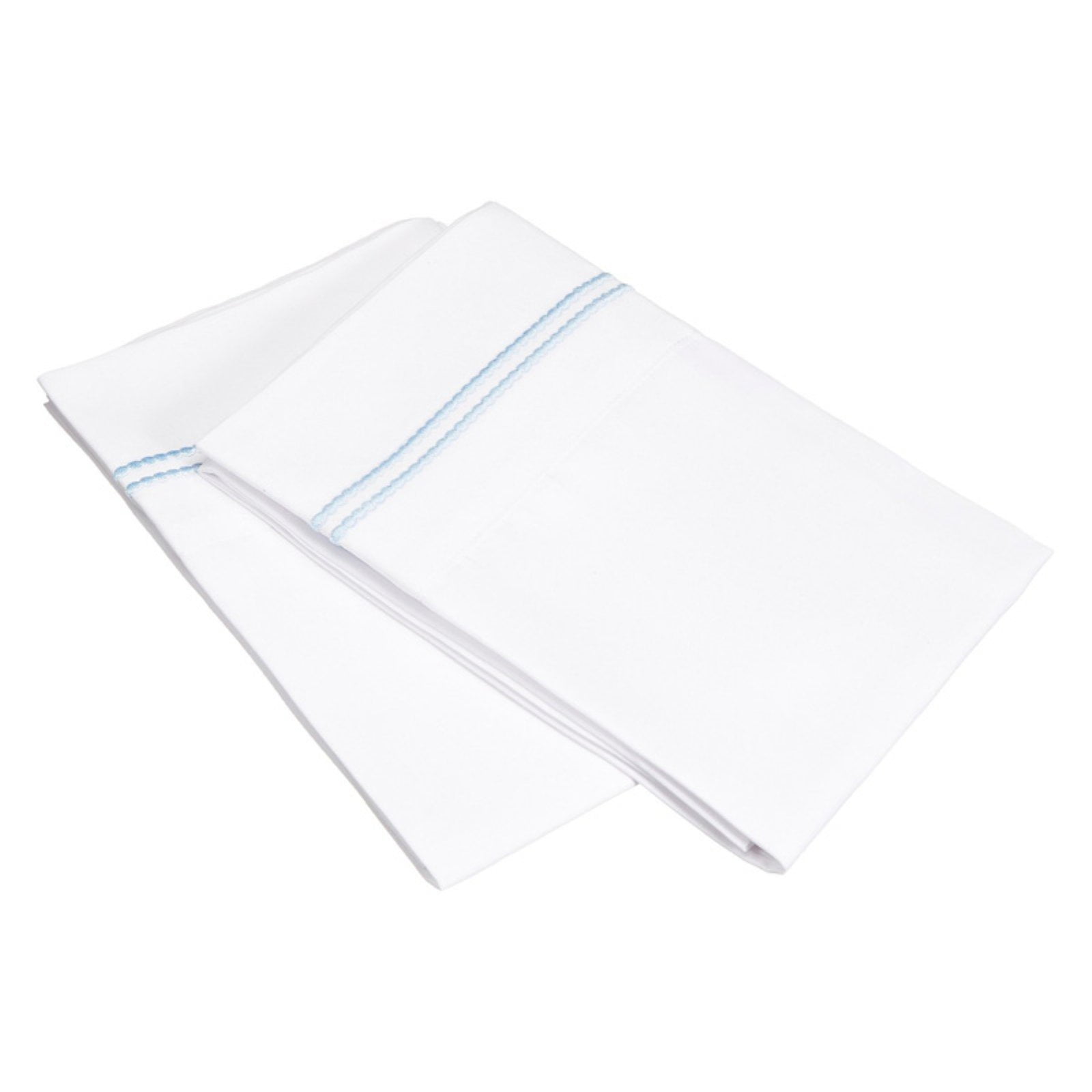 Heritage 3000 Series 2 Piece 2 Line Embroidery Pillowcase Set by Luxor ...