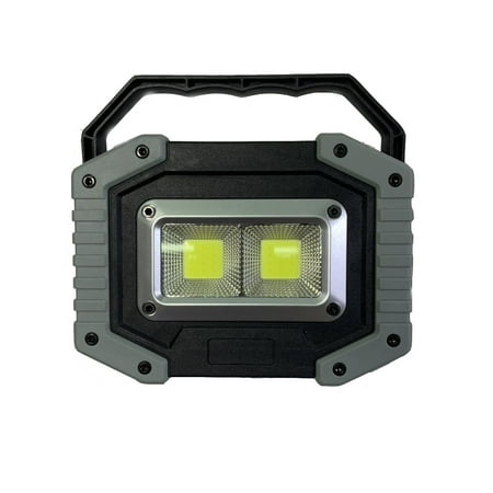 Construction Spotlight, USB Rechargeable LED Work Light Ultra Bright ...