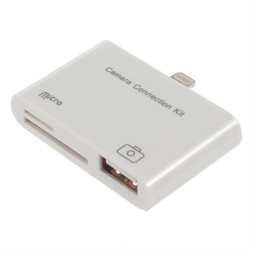 3 in 1 USB Camera Connection Kit Micro Memory TF Card Reader Adapter ...