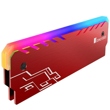 Coiry 1pc RGB RAM Heatsink Desktop PC DDR DDR3 DDR4 Memory Heat Spreader (Red) | Walmart Canada