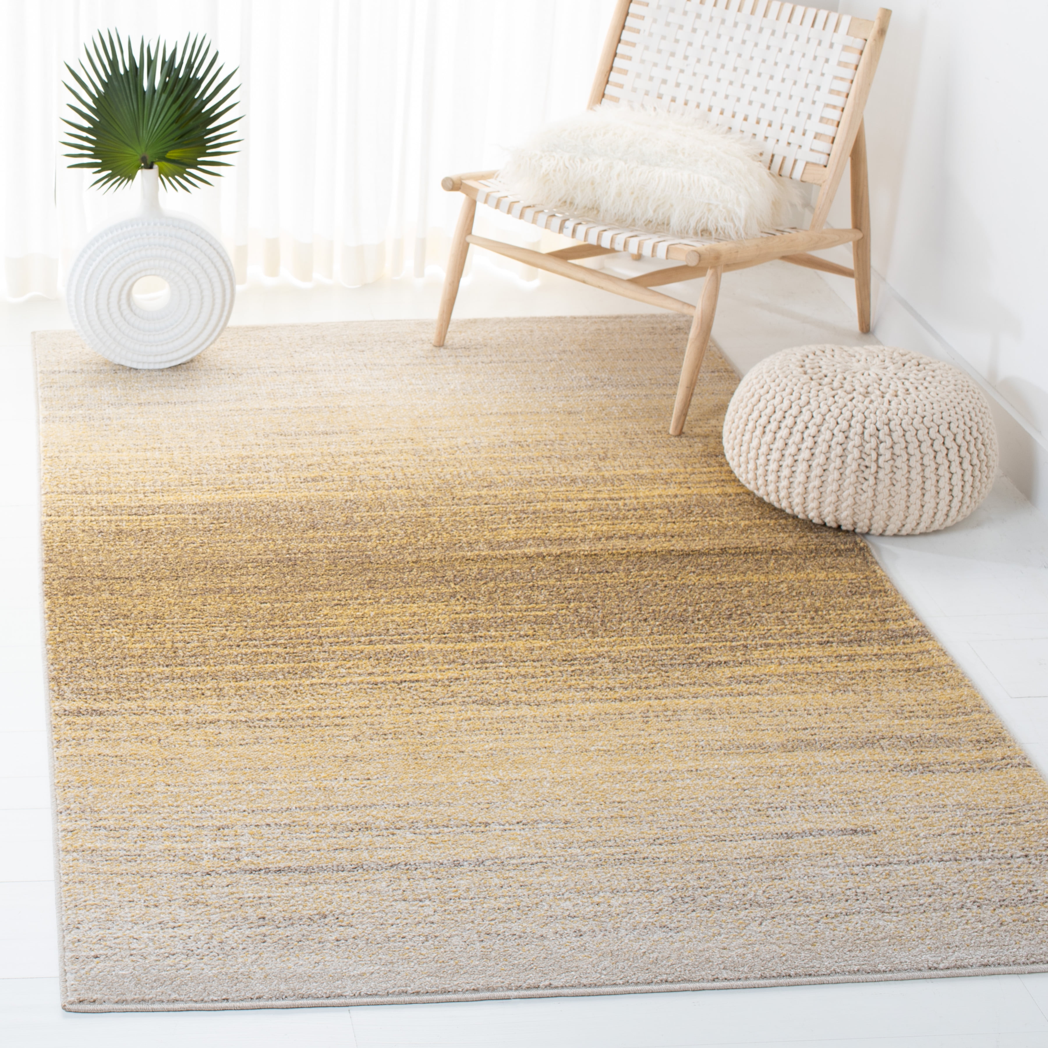SAFAVIEH Adirondack Maris Abstract Area Rug, Gold/Ivory, 5'1" x 7'6 ...