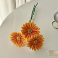 3 Piece Artificial Flower Bouquet Set Silk Plastic Stems, White Pink ...