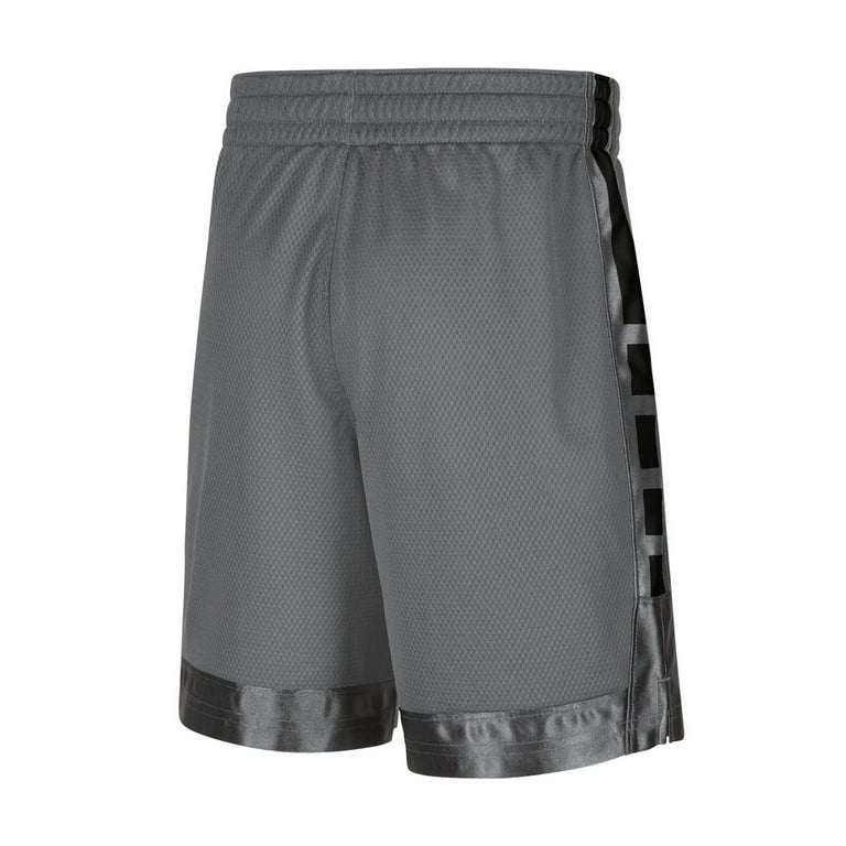 Nike Boy's Elite Stripe Basketball Shorts Gray | Black M - Walmart.com
