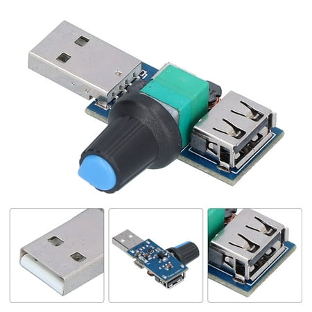 USB Fan Speed Controller, Volume Control Low Noise Module DC USB Fan ...