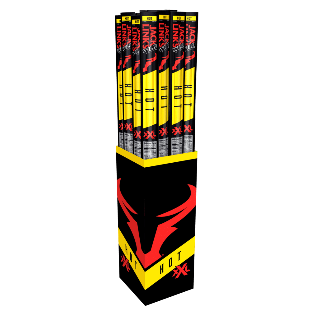 Jack Link's Wild Snack Sticks, Hot, 2.2 Oz., 24 Count - Walmart.com ...