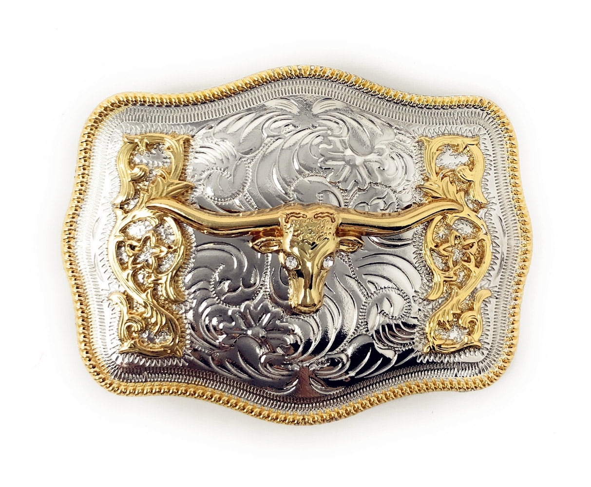 Texas West Western Cowboy/Cowgirl Texas Premium Rectangle Buckle Head ...