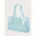 AHGQT Waterproof Large Transparent Shopping Clear Tote Bag, Comfortable ...