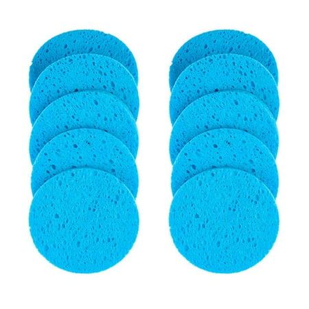 25 Pack Facial Sponges Natural Wood Pulp Sponge Reusable Bigger/Thicker ...