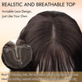 18 Inch Wavy Synthetic Hair Toppers for Women with Thinning Hair 6x5 ...