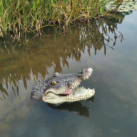 Alligator Head Decoy Pond Float Garden Head Floating Pond Ornament ...