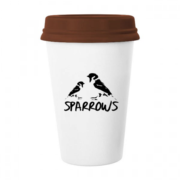 Sparrows Birds Animals Food Mother Child Mug Coffee Drinking Glass ...