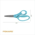 (2 pack) Fiskars 6-inch Kids Scissor Ages 8-11, Turquoise, 1 Piece ...