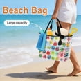 Colorful Monsters Beach Bag for Women, Large Breathable Mesh Beach Tote ...