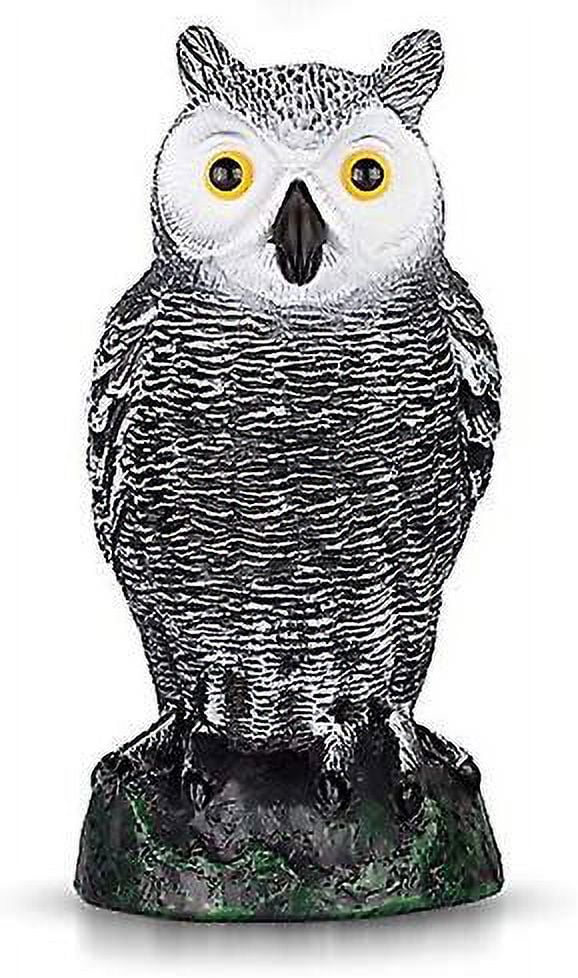 Búho artificial realista para disuadir plagas y pájaros al aire libre ...