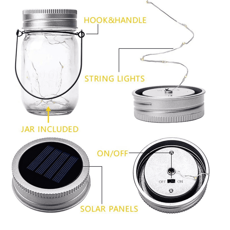Walmart Solar Jar Lids
