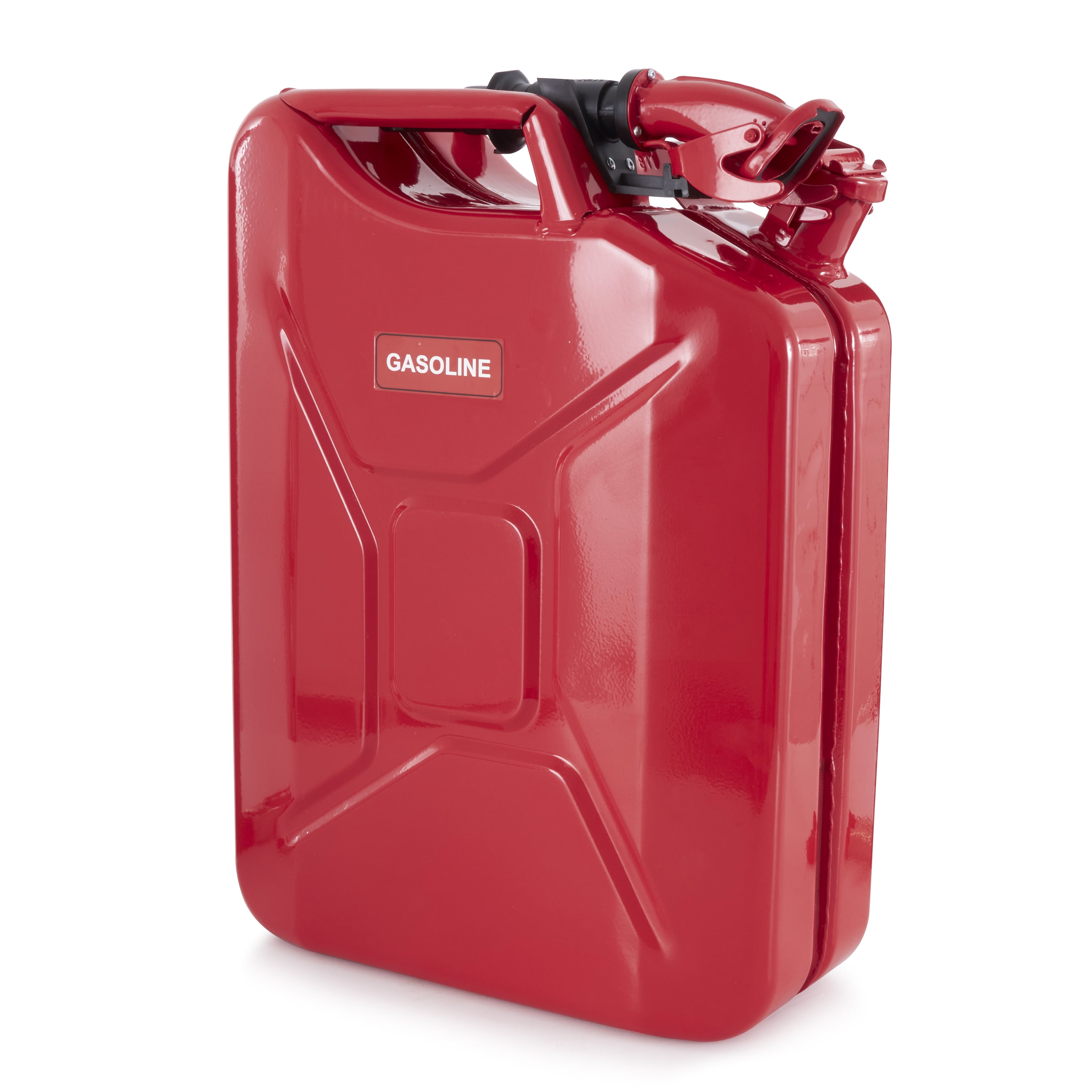 Wavian 2238C 5.28 Gallon, 20 Liter Red Cold Rolled Steel Gas Can ...