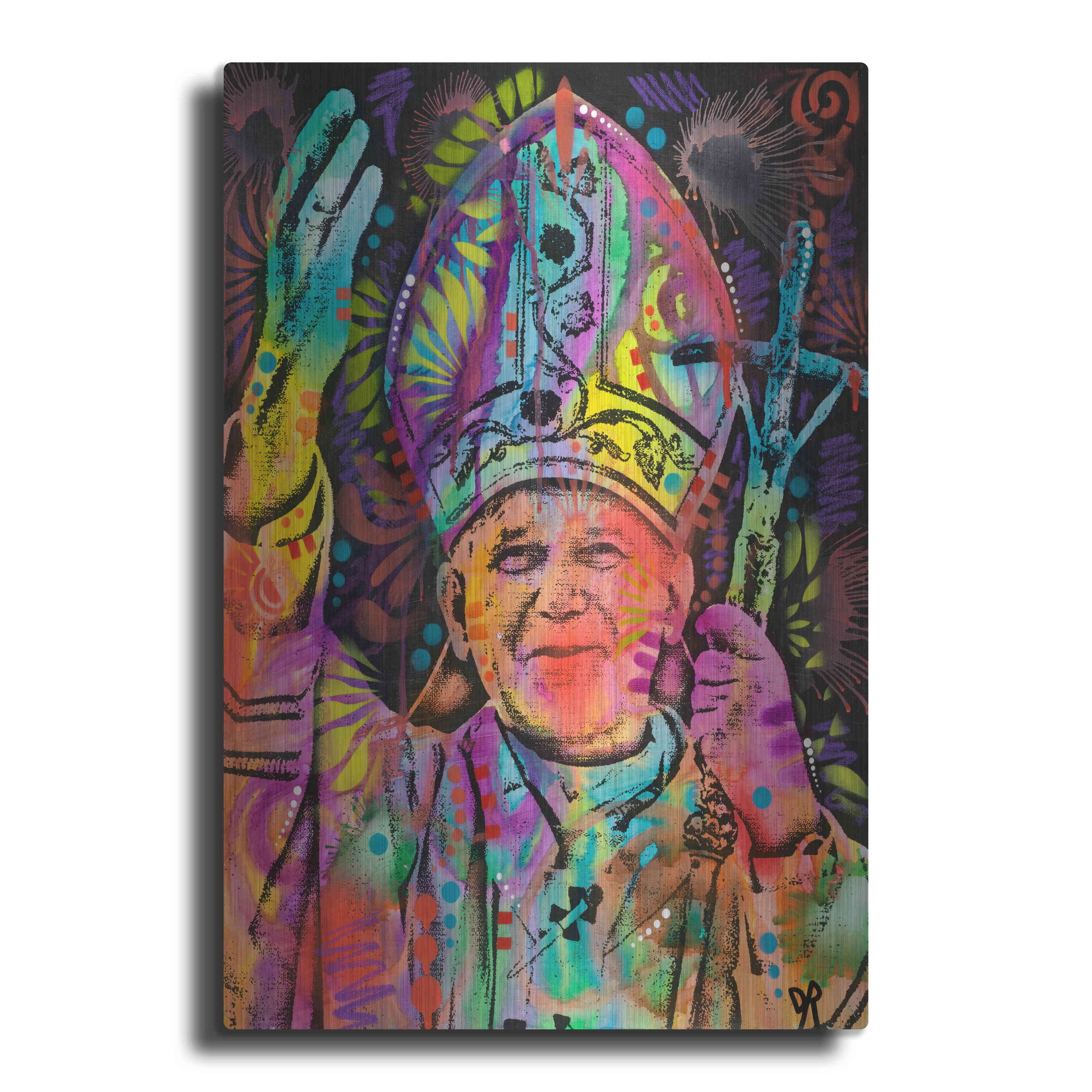 Luxe Metal Art 'Pope' by Dean Russo, Metal Wall Art, 12"x16" - Walmart.com