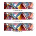 3 pcs rismatic Crystal Fold Cake Strips Edible birthday cake strips ...