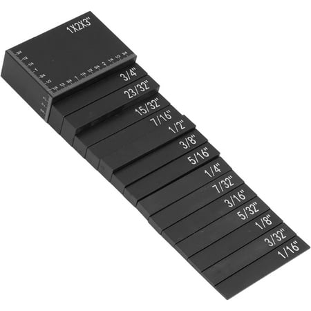 Setup Block Height Gauge Set,15 Sizes Precision Aluminum Setting Bars ...