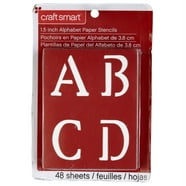 2" Modern Sans Serif Alphabet Stencils by Craft Smart® - 64 designs ...
