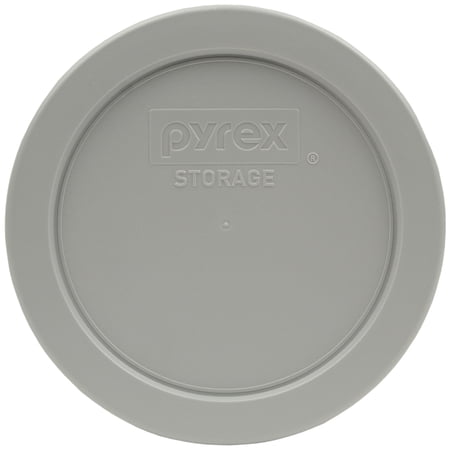 Pyrex 7200-PC Jet Gray Round Plastic Storage Replacement Lid Cover ...
