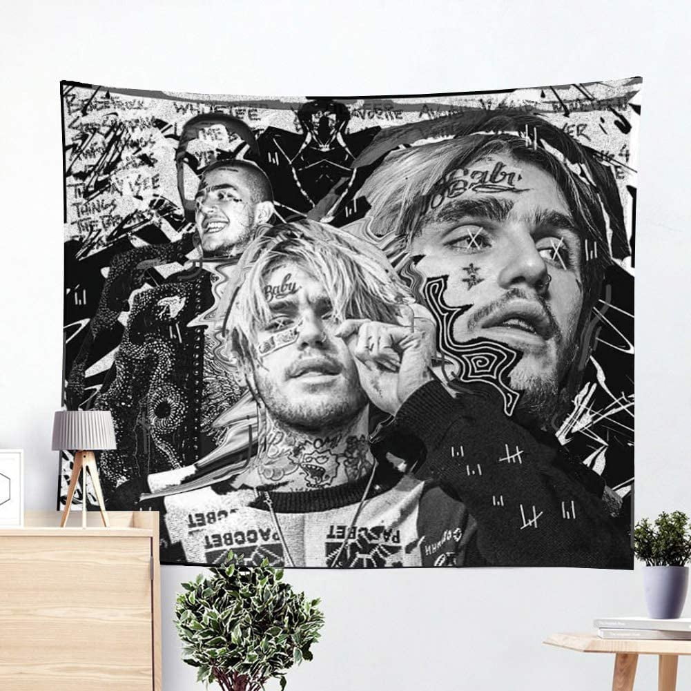 Lil Peep Tapestry, Rapper Tapestry Wall Tapestry 3D Boutique Art ...