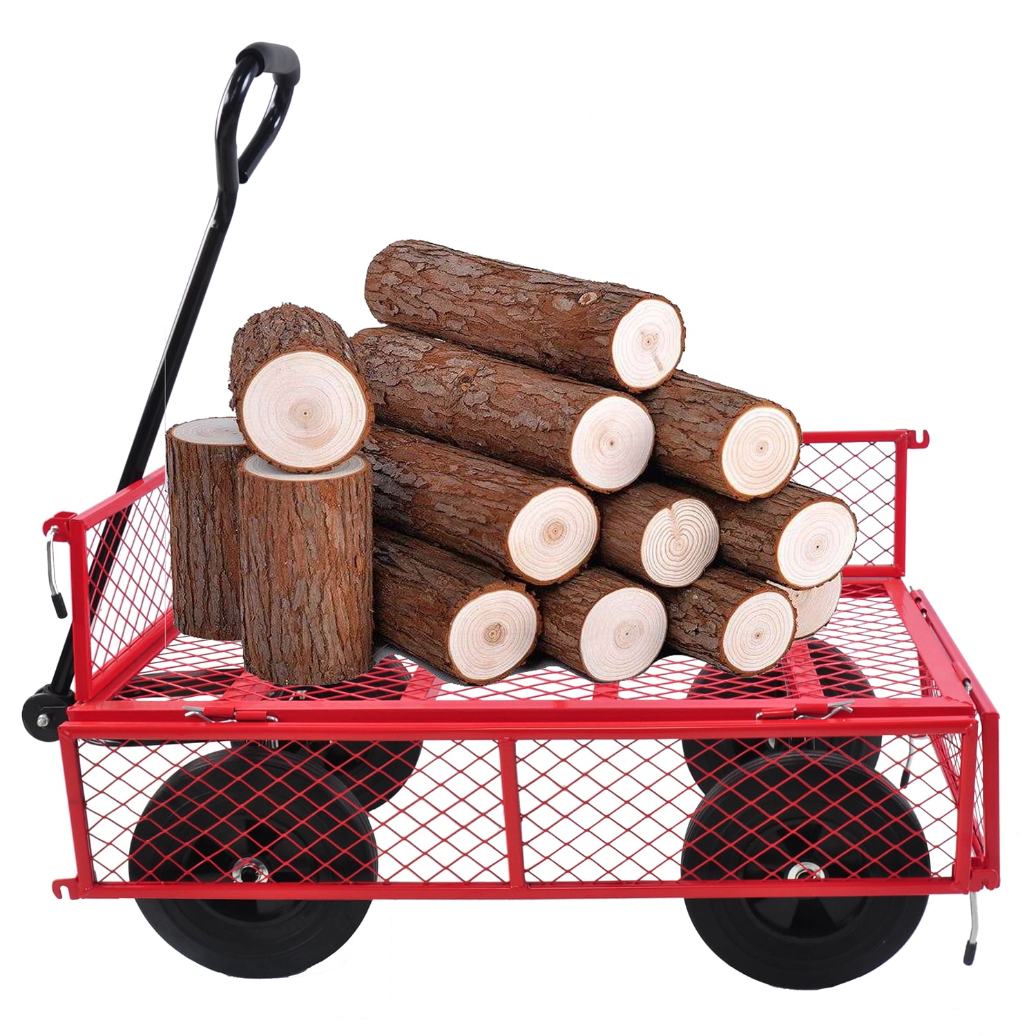 Wagon Cart Heavy Duty Carts and Wagons with Removable Sides Adjustable ...