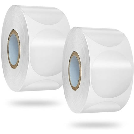 SICED 1000 Pieces 25mm Clear Round Stickers Mailing Envelope Sealer ...