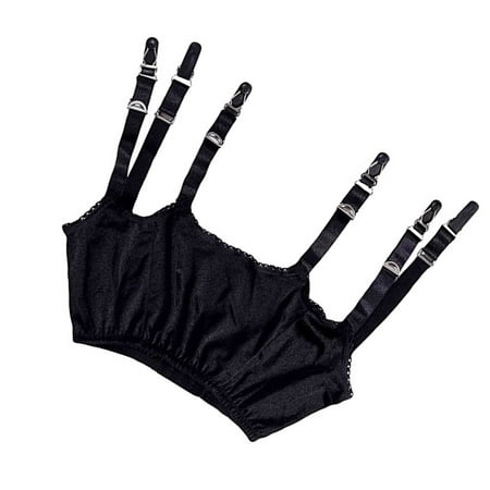 facefd Women's Nylon Garter Belt Ladies y Thigh-Highs Stockings Elastic ...