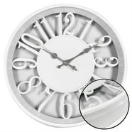 Infinity 90/1224-1 Combination 12/24 Hour Wall Clock 12 Inch Diameter ...
