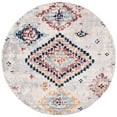 SAFAVIEH Morocco Audra Abstract Geometric Polyester Runner Rug, Cream ...