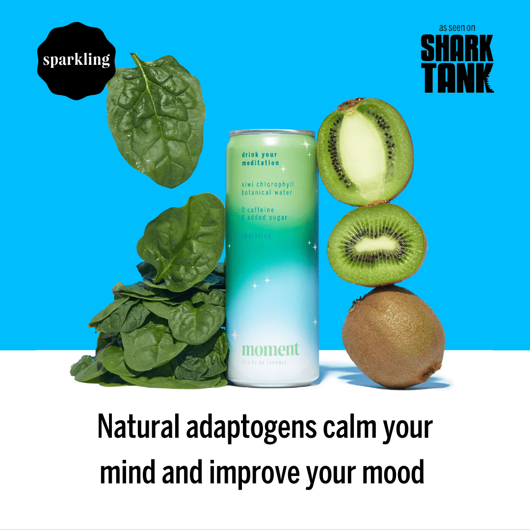 Moment Botanical Water, Kiwi Chlorophyll, Sparkling, Zero Added Sugar ...