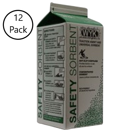 Wyk Sorbents Anti-Slip Safety Sorbent Gray, 0.5 gal., Shaker Carton ...