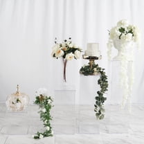 BalsaCircle 5 Acrylic Mirror Display Boxes, Pedestal Riser for Wedding ...