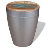 vidaXL Aviator Stool Solid Reclaimed Wood - Walmart.com