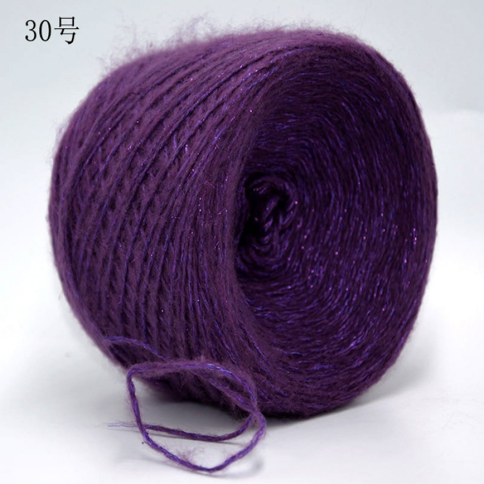 Zhuge Hilo suave y brillante de 50 g: hilo multicolor para tejer, tejer ...