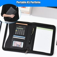 Samsill Professional Zippered Pad Holder/Ring Binder, Pockets, Writing ...