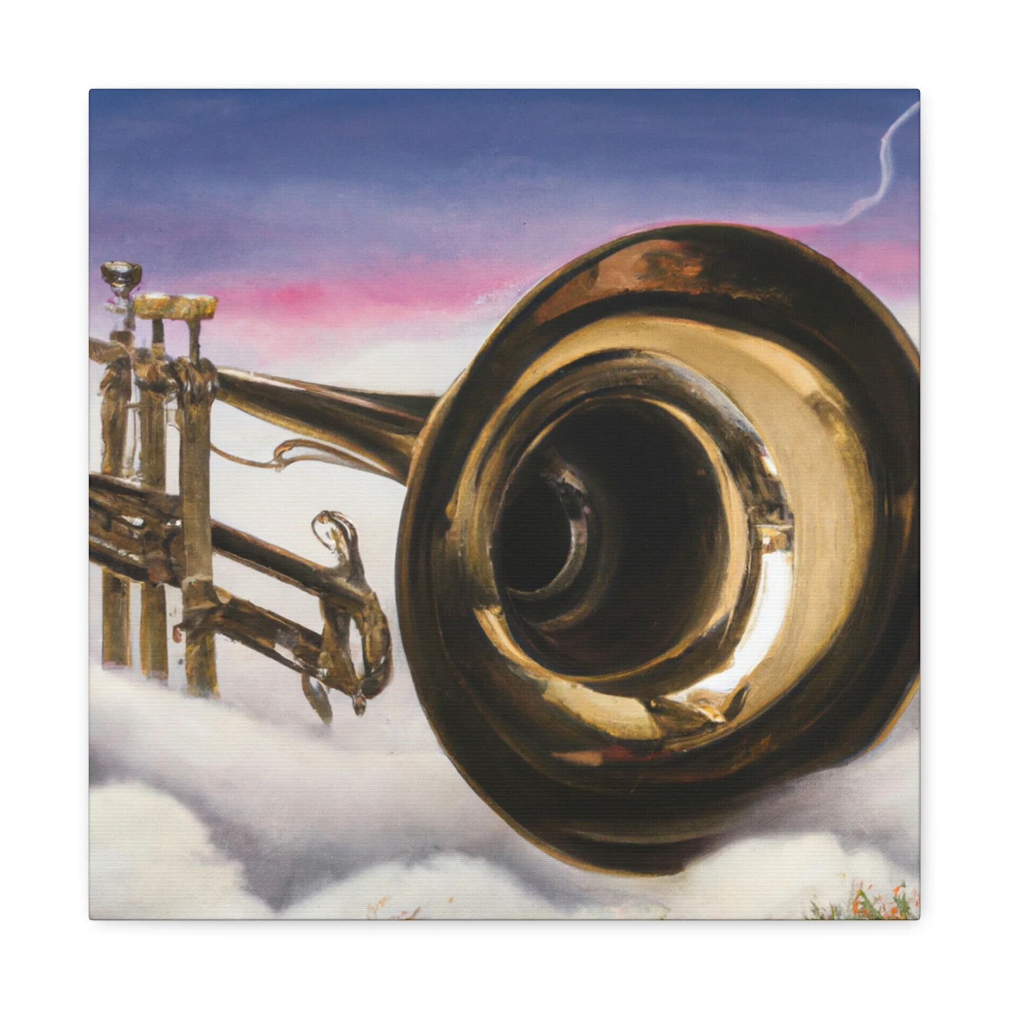 Trombone: A Reflection - Canvas - Walmart.com