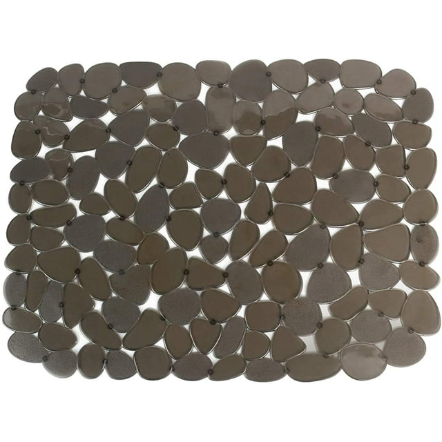 Sink Mat, Adjustable PVC Black Pebble Sink Protector for Stainless ...