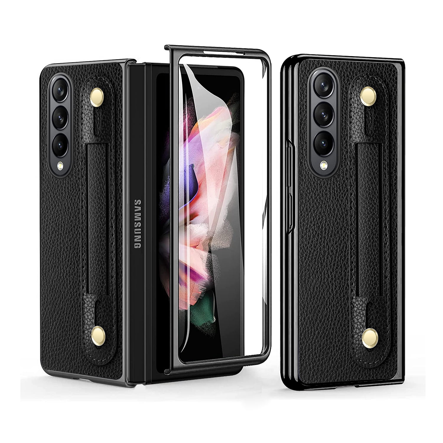 TECH CIRCLE Case for Samsung Galaxy Z Fold 4 5G,Stylish Slim Thin PU ...