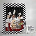 Chef Extra Long Shower Curtain Set, Waterproof Shower Curtains for ...