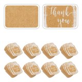 Weis 100 Sets of Kraft Paper Tags Bottle-shaped Blank Hanging Tags Gift ...