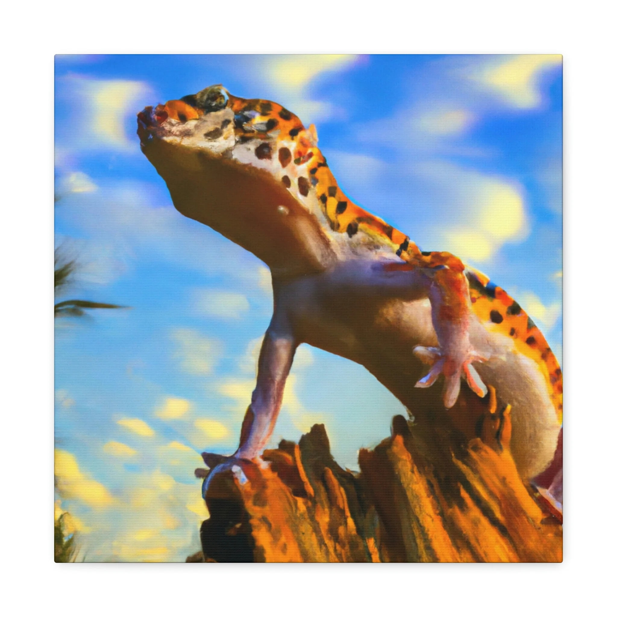 Leopard Gecko Reflection - Canvas - Walmart.com