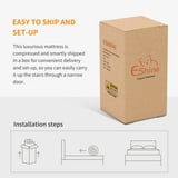 "ESHINE Queen 14"" Hybrid Mattress and Adjustable Bed Frame Set ...