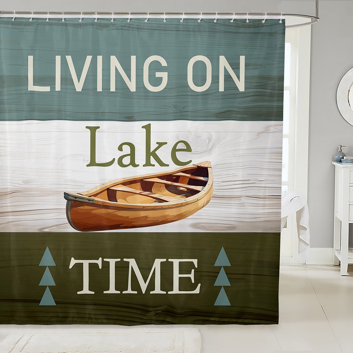 Click here for Erosebridal River House Shower Curtain 72x78 brown... prices